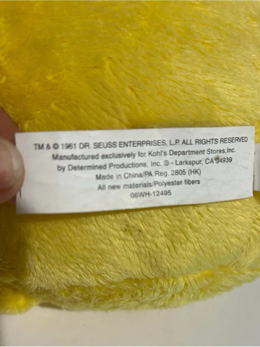 kohl's cares | Toys | Dr Suess Star Bellied Sneetch Yellow Bird Plush ...